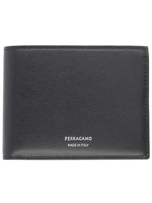 FERRAGAMO Portafoglio Con Logo - Black