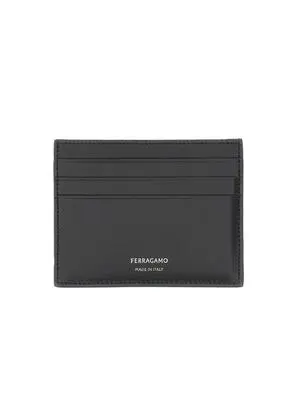 FERRAGAMO Portacarte Con Logo - Black