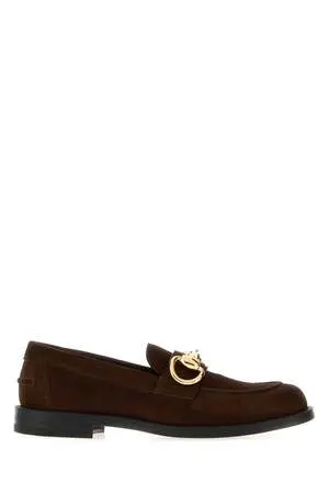 Gucci Dark Suede Boulevard Loafers - Brown