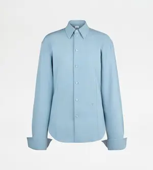 TOD'S Shirt In Silk - Light Blue