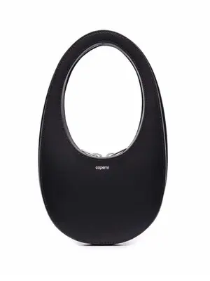 Coperni Shoulder Bag Leather "swipe Bag - Black