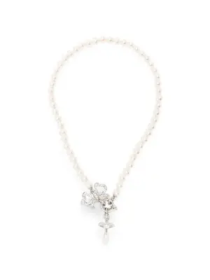 VIVIENNE WESTWOOD Necklace Pearl "rigoberta - Metallic