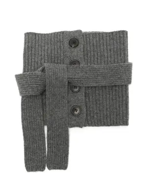 Dries Van Noten Scarf Cashmere "merlin - Gray