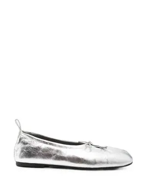 ALOHAS Ballet Flats Shimmer Silver "rosalind - Gray
