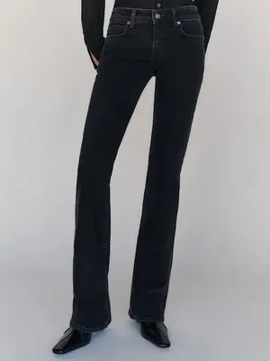 REFORMATION Noah Super Stretch Low Rise Bootcut Jeans Denim