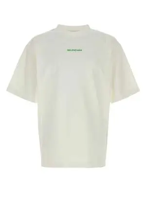 Balenciaga Balenciaga Men White Cotton T-Shirt White