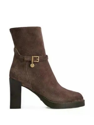 TOD'S Buckle-detail Gomma Ankle Boots - Brown