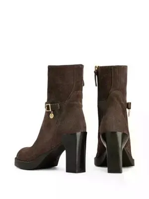 TOD'S Buckle-detail Gomma Ankle Boots - Brown