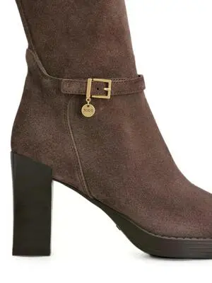 TOD'S Buckle-detail Gomma Ankle Boots - Brown