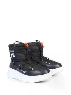 F_WD Logo-print Panelled Boots