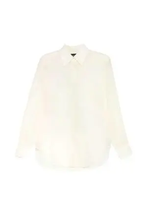 Cynthia Rowley Salina Sheer Shirt - Neutrals