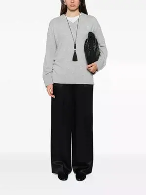 Liviana Conti V-neck Knitted Sweater