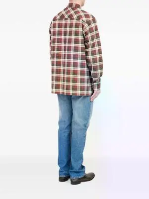 MAISON MARGIELA Logo-embroidered Checked Shirt
