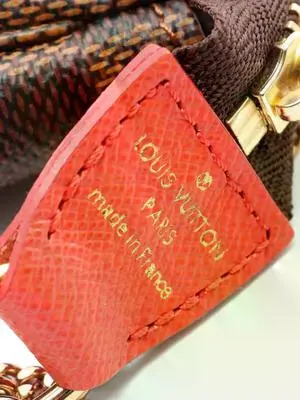 LOUIS VUITTON 2015 Mini Damier Ebene Illustre Shoulder Bag