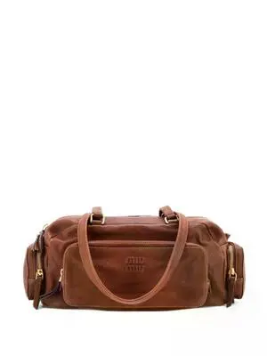 Miu Miu Pocket Bauletto Bag Leather Shoulder Bag