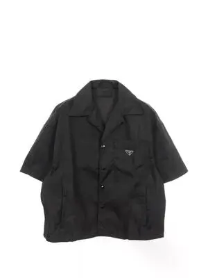 Prada 2000s Re-nylon Short-sleeve Shirt - Black