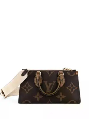 LOUIS VUITTON Onthego Tote Reverse Monogram Giant East West Shoulder Bag - Brown