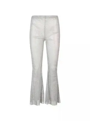 SANTA BRANDS Flared Mesh Trousers - Grey
