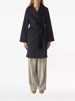 Max Mara Hooded Belted Coat