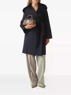 Max Mara Hooded Belted Coat
