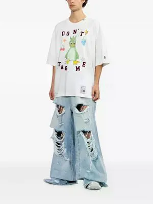 Mihara Yasuhiro Graphic-print Distressed T-shirt