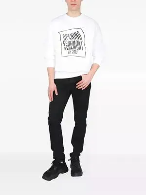 Opening Ceremony Logo-embroidered Sweatshirt - Black