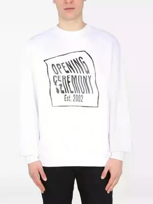 Opening Ceremony Logo-embroidered Sweatshirt - White