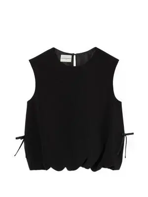 Claudie Pierlot Bow-detail Sleeveless Top