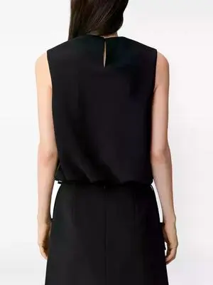 Claudie Pierlot Bow-detail Sleeveless Top