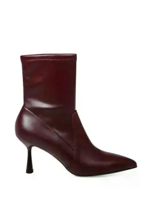 SERGIO LEVANTESI Janet Pointed-toe Ankle Boots - Red