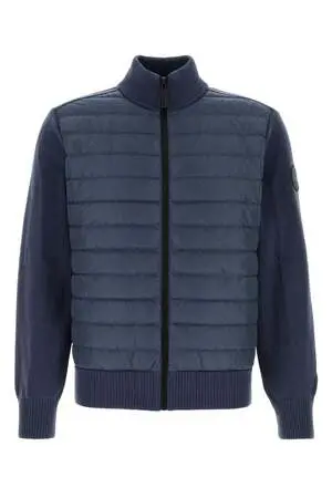 Canada Goose Knit And Nylon Hybridge Jacket - Blue