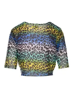 GANNI Top Animalier - Multicolor