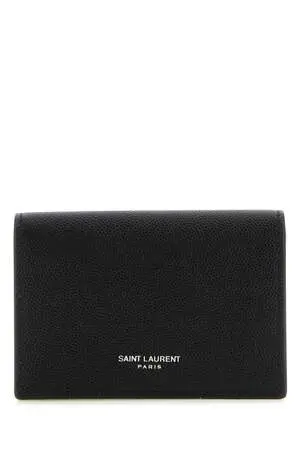 Saint Laurent Leather Wallet - Black