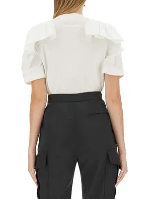 Alexander McQueen T-shirt With Ruffles