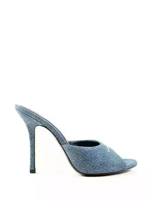 Alexander Wang Cher Denim Mules - Blue