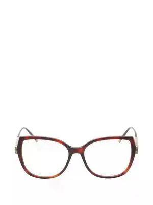 Chopard Tortoiseshell-effect Cat-eye Glasses - Brown
