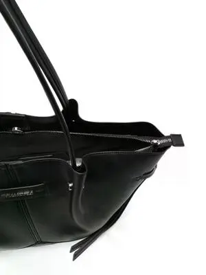 Karl Lagerfeld K/pierced Panelled Drawstring Tote Bag - Black
