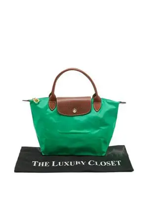Longchamp Small Le Pliage Leather-trim Tote Bag