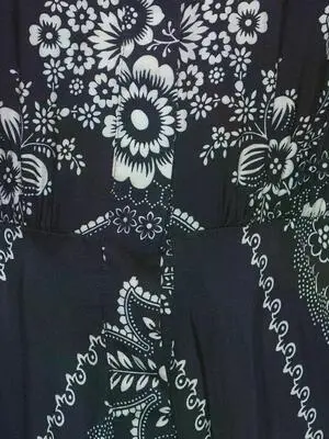 Maje Bandana-print Maxi Shirt-dress