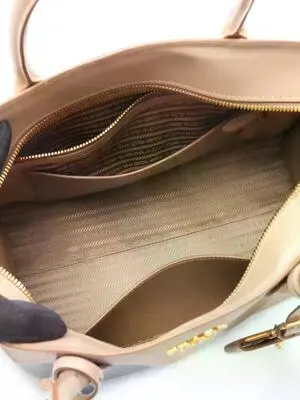 Prada 2010s Esplanade Saffiano Leather Tote Bag