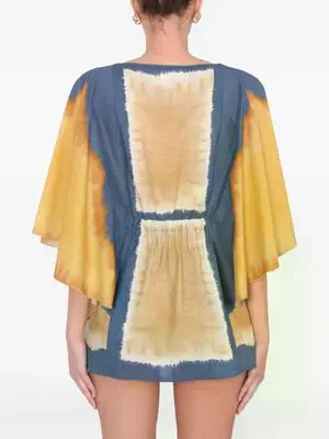 Alberta Ferretti Tie-dye Print Kaftan