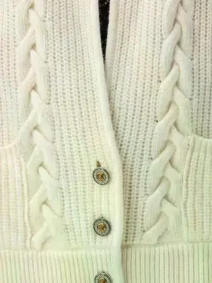Versace Wool & Cashmere Cable-knit Cardigan