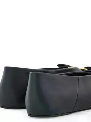 FERRAGAMO Vara Bow-detail Ballet Flats - Black