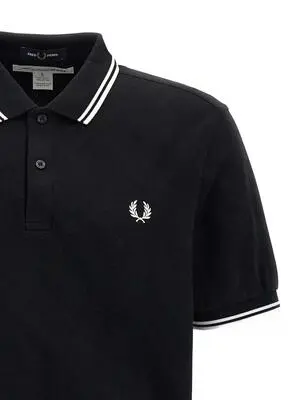 Comme Des Garçons X Fred Perry Logo-embroidered Polo Shirt