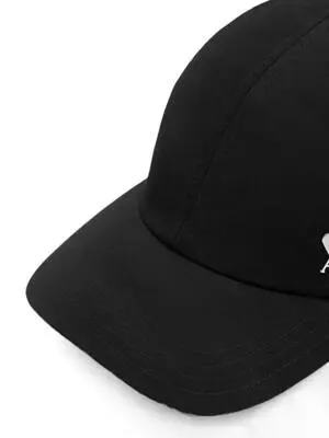 AMI Paris Nylon And Cotton Cap With De Coeur Stud