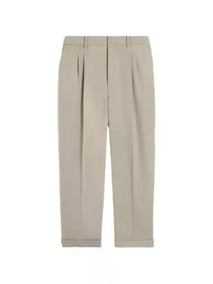 AMI Paris Cropped Trousers - Neutrals