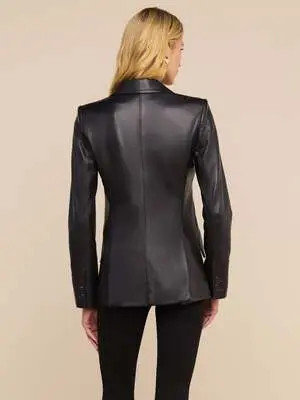 L'Agence Chamberlain Leather Blazer