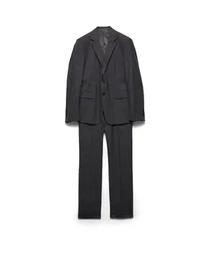 Prada Single-breasted Cashmere Blend Suit - Grey