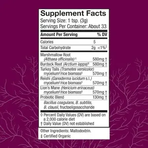 Host Defense Mycobotanicals Microbiome Powder 100 G