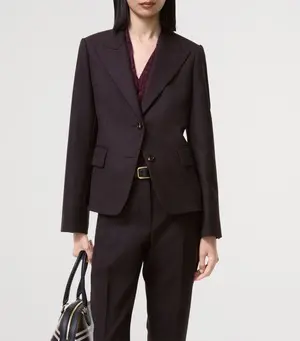Burberry Wool Check Blazer